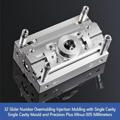 China 32 Slider Number Overmolding Injection Molding with Single Cavity Single Cavity Mould and Precision Plus Minus 005 Millimeters for sale