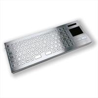 China IP67 Desktop Stainless Steel Keyboard Waterproof Industrial Wireless Keyboard 2.4G desktop design for sale