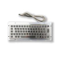 China IP65 / IK07 Stainless Steel Keyboard waterproof dustproof Industrial Keyboard Rear Panel Mounted -40℃ for sale