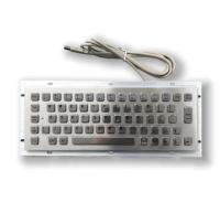 China IP65 Waterproof Flush Mounted SUS304 Stainless Steel Kiosk Keyboard for Self-Service Terminal Keyboard Applications for sale