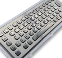 China Panel Mounted Stainless Steel Keyboard F3 Lightweight Industrial Metal PC Keyboard for sale