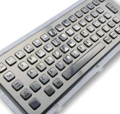 China Panel Mounted Stainless Steel Keyboard F3 Lightweight Industrial Metal PC Keyboard for sale