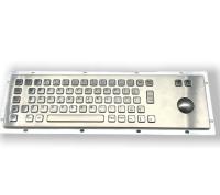 China Best Price Stainless steel IP65 Water Proof Industrial Keyboard With stainless steel Trackball Vandal Proof IK07 Multiple languages for sale