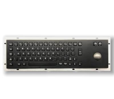 China Industrial 71-key membrane keyboard with IP67 protection, built-in touchpad, USB interface, ultra-slim profile, front panel mount, wide temperature range -40℃ for sale