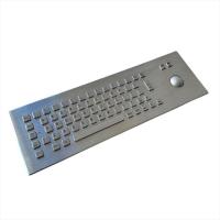 China KIOSK IP65 / IK07 Industrial Keyboard With Trackball waterproof dustproof Front Panel Mounted -40℃ for sale