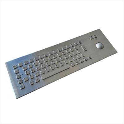 China Industrial Stainless Steel Metal Keyboard Panel Mounted IP65 / IK07 Protection Level for sale