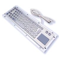 China KIOSK IP65 / IK07 Waterproof Dustproof anti vandalism Industrial Stainless Steel Keyboard with TouchPad USB Rear Panel Mounted -40℃ for sale