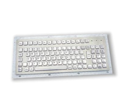 China SUS304 Stainless Steel Panel Mount Keyboard Industrial Keyboard IP65 waterproof KIOSK for sale