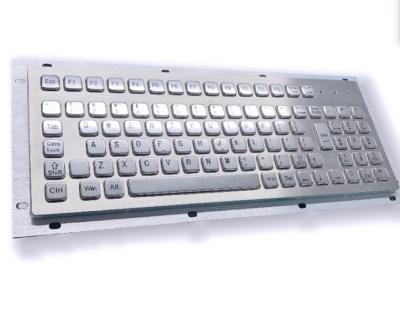 China IP65/IK07 102-Key Kiosk Keyboard, Waterproof, Dustproof, Industrial Computer Keyboard, USB Rear Panel Mounted, Operating Temperature -40℃. for sale