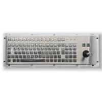 China Ip65 /IK07 Waterproof  dustproof Industrial Stainless Steel Keyboard With 8 Directions Operating Lever Stick Rear Panel Mounted -40℃ for sale