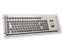 China IP65 / IK07 Rear Mount Stainless Steel Keyboard with 38mm Trackball USB Interface Outdoor Self-service usage for sale