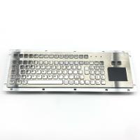 China Stainless Steel Panel Mounted Keyboard With TouchPad Waterproof Dustproof Explosionproof for sale