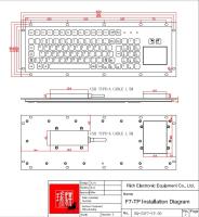 China Stainless Steel Panel Mounted Keyboard With TouchPad Waterproof Dustproof Explosionproof for sale