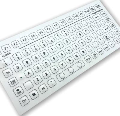 China IP67 waterproof dustproof 85 Keys Industrial Membrane Keyboard Rear Panel Mounted -40℃ for sale