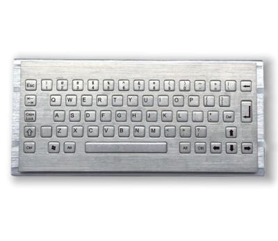 China SUS 304 Industrial PC Keyboard Waterproof Dustproof Stainless Steel Keyboard for sale