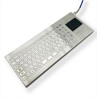 China IP67 / IK07 Stainless Steel Keyboard integrate TouchPad waterproof dustproof Customized Industrial Metal Keyboard Mining Keyboard -40℃ for sale