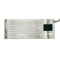 China IP67 / IK07 Stainless Steel Keyboard integrate TouchPad waterproof dustproof Customized Industrial Metal Keyboard Mining Keyboard -40℃ for sale