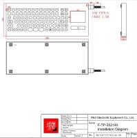 China IP67 / IK07 Stainless Steel Keyboard integrate TouchPad waterproof dustproof Customized Industrial Metal Keyboard Mining Keyboard -40℃ for sale