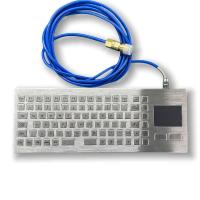 China Industrial 304 Stainless Steel Keyboard With Full Functional 2 Keys Touch Pad for sale