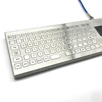 China Industrial 304 Stainless Steel Keyboard With Full Functional 2 Keys Touch Pad for sale