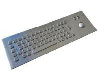 China KIOSK IP65 / IK07 Industrial Keyboard With Trackball waterproof dustproof Front Panel Mounted -40℃ for sale