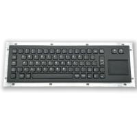 China KIOSK IP65 / IK07 Waterproof Dustproof anti vandalism Industrial Stainless Steel Keyboard with TouchPad USB Rear Panel Mounted -40℃ for sale