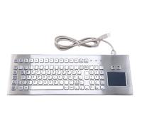 China IP65 / IK07 Stainless Steel Industrial Metal Computer Keyboard Waterproof Dustproof Keyboard usb -40℃ for sale