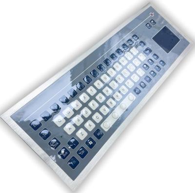 China ​Panel-Mount Industrial Keyboard (IP67, Touchpad Integrated)​ for sale