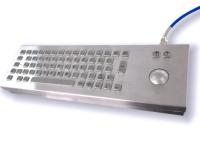 China Defy the Elements : Customizable IP64 SUS304 Field Keyboard with Integrated Trackball for sale