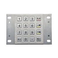 China Industrial Grade Metal Pin Code KeyPad With Silver Coating And 21mg/pc Weigh for sale