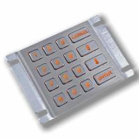 China IP65 / IK07 Waterproof Dustproof USB interface Stainless Steel 16 Keys Backlit Keypad Industrial Numeric Keypad Rear Panel Mounted -40℃ for sale