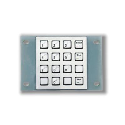 China Reliable Public Interface: 16-Key Stainless Steel Industrial Numeric Keypad for Continuous Service for sale