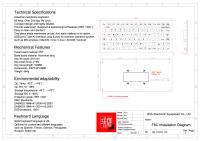 China IP67 85 Keys Industrial Membrane Keyboard Antistatic waterproof dustproof Rear Panel Mounted -40℃ for sale