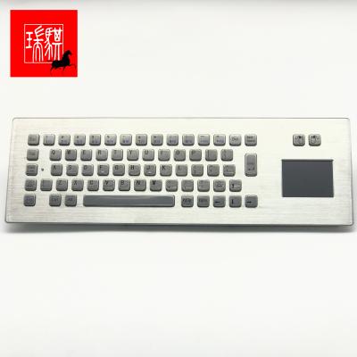 China IP65 Panel Mouted Keyboard with Touchpad for Industrial Control KIOSK Outdoor Applications for sale