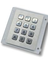 China 12 Keys Keypad Stainless Steel Waterproof IP65 USB Numeric Keypad for Industrial Use Backlit Optional for sale