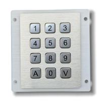 China 12 Keys keypad Stainless Steel IP65 Waterproof Dust Proof Backlight Version Keypad for Industrial and Outdoor USB for sale