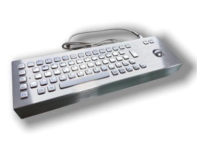 China Industrial Stainless Steel Metal Keyboard, Panel Mounted, IP65/IK07 Protection Level for sale