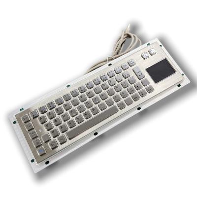 China Front-Panel Mount Stainless Steel Kiosk Keyboard – IP65/IK07 Sealed for Extreme Temperature & 24/7 Public Use for sale