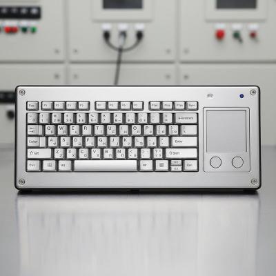 China IP65 IK07 Rated SUS304 Stainless Steel Industrial Keyboard with -40℃ to +65℃ Operating Temperature for sale