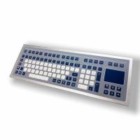 China Industrial Membrane Keyboard with 105-key layout and touchpad featuring IP67/IK07-rated protection and USB interface for sale