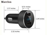China Intelligent Android Car Charger / Iphone Car Adapter Against Short Circuiting for sale