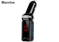 China Dual USB Port Bluetooth Car Charger Digital Display For All Types Vehicles for sale