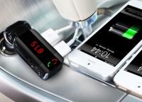 China Professional Grade Bluetooth Car Charger Full Frequency FM Transmitter for sale