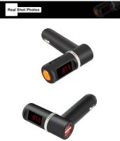China Digital Display Bluetooth Car Charger 360 Independent Volume Control for sale