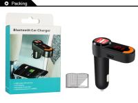 China Multifunction Colorful Car Audio Bluetooth Adapter With Digital Tube Display for sale
