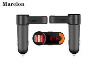 China Multifunction Colorful Car Audio Bluetooth Adapter With Digital Tube Display for sale