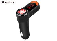 China Multifunction Colorful Car Audio Bluetooth Adapter With Digital Tube Display for sale