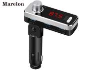 China LED Display Screen Bluetooth Car Charger Adapter Micro SD Card Slot BT Mode Switch for sale
