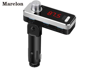 China LED Display Screen Bluetooth Car Charger Adapter Micro SD Card Slot BT Mode Switch for sale