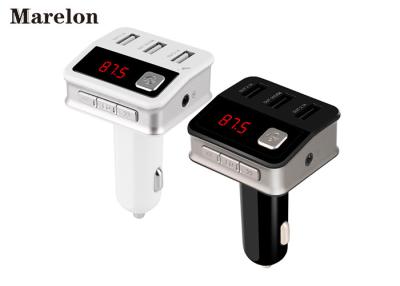China 3 Usb Port Bluetooth Car Charger Automatic Power - Off Memory With FM Radio for sale